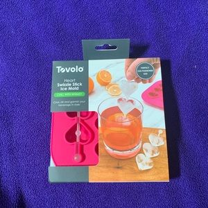 Kitchen | Heart Swizzle Stick Ice Mold Ice Cube Container | Poshmark